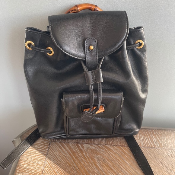 Gucci | Bags | Gucci Leather Backpack | Poshmark